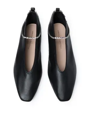 LOEFFLER RANDALL Emery Embellished Ballet Flats - Black