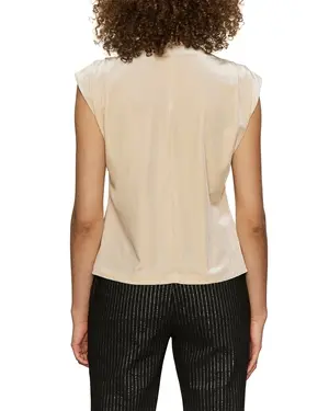 Sanctuary Pleated Sleeveless Top