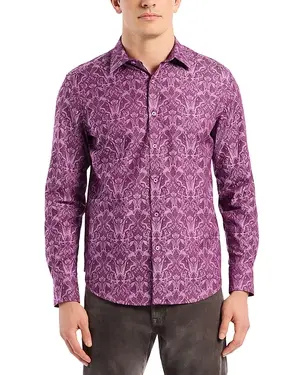 Robert Graham Highland Long Sleeve Woven Shirt Berry