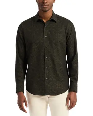 Robert Graham Highland Long Sleeve Woven Shirt Olive