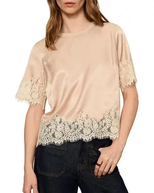 Sanctuary Satin Top - Hazelnut