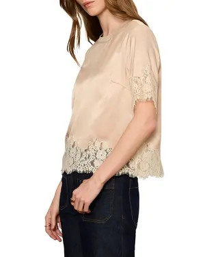 Sanctuary Satin Top - Hazelnut