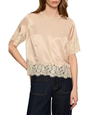 Sanctuary Satin Top - Hazelnut