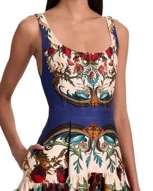 Alice + Olivia Diana Structured Midi Dress