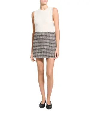 Theory Tweed Mini Skirt