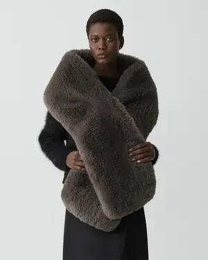 Theory Faux Fur Stole