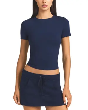 SKIMS Cotton Jersey Tee Navy