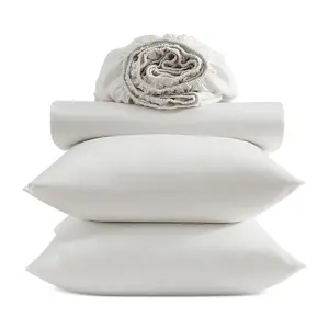 Vera Wang Solid Cool Comfort 4 Piece Sheet Set, King - Light Beige