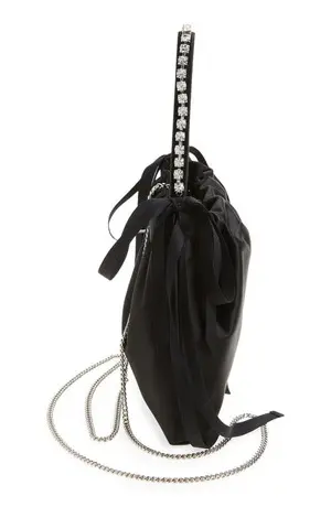 JIMMY CHOO Mini Drawstring Top Handle Bag