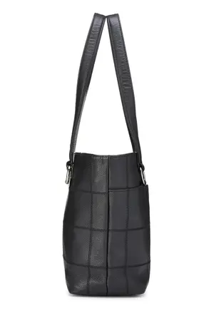 Chanel Quilted Caviar Chocolate Bar Tote