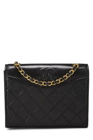 CHANEL Lambskin Full Flap Shoulder Bag
