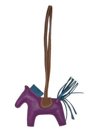 Hermès Milo Leather Rodeo Pegase Bag Charm - Anemone