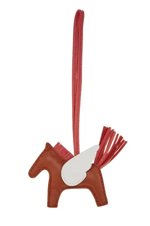 Hermès Milo Leather Rodeo Pegase Bag Charm PM Brown