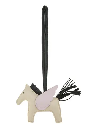 Hermès Milo Leather Rodeo Pegase Bag Charm PM Nata