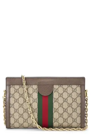 Gucci Original Gg Supreme Ophidia Shoulder Bag - Brown