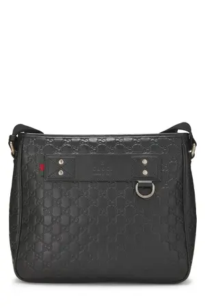 Gucci Rubberized Gg Messenger Bag - Black