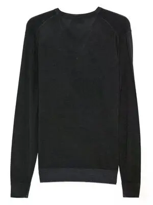 FERRANTE V-neck Sweater - Grey