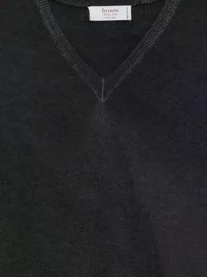 FERRANTE V-neck Sweater - Grey