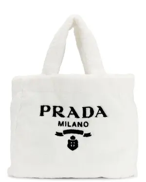 Prada Terry Tote Bag - White
