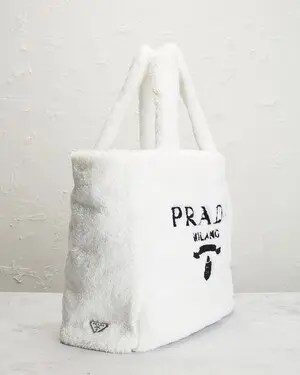 Prada Terry Tote Bag - White