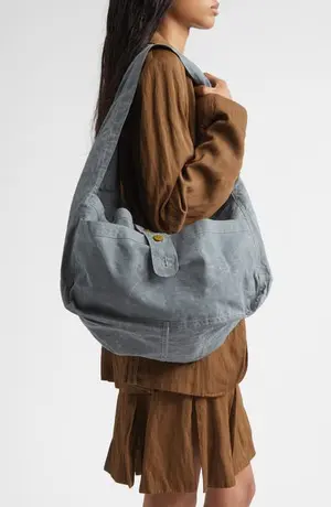 SC103 Cocoon Sac Waxed Cotton Shoulder Bag