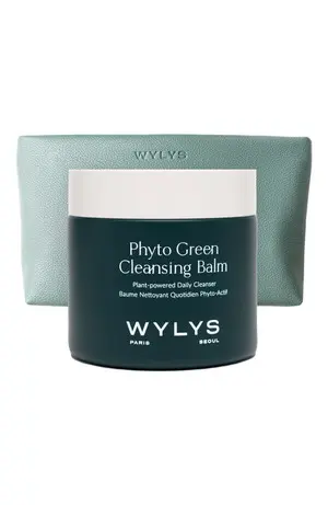 WYLYS Phyto Cleansing Balm & Sage Verte Makeup Bag - Green