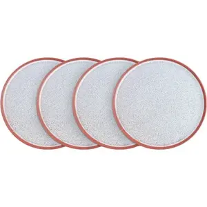 STONE + LAIN Vince Stoneware 4-piece Salad Plate Set - Red