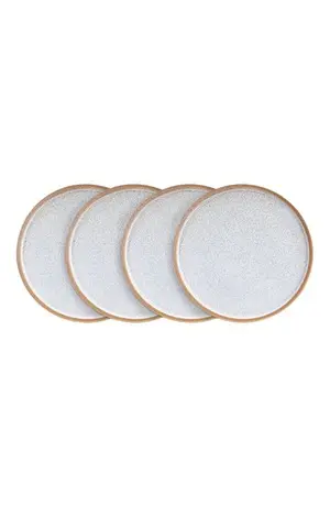 STONE + LAIN Vince Stoneware 4-piece Dinner Plate Set - Brown