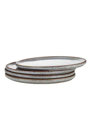 STONE + LAIN Vince Stoneware 4-piece Dinner Plate Set - Brown