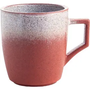 STONE + LAIN Vince Stoneware 4-piece Mug Set - Red