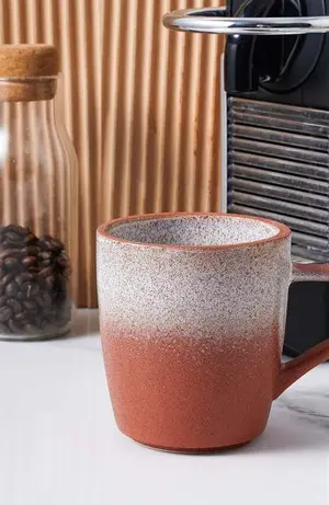 STONE + LAIN Vince Stoneware 4-piece Mug Set - Red