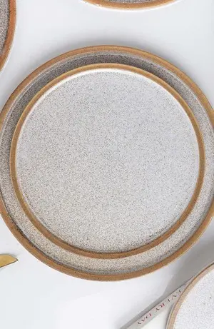 STONE + LAIN Vince Stoneware 4-piece Salad Plate Set - Brown