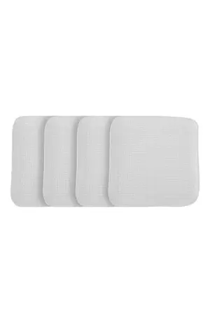 STONE + LAIN Olivia Stoneware 4-piece Salad Plate Set - White