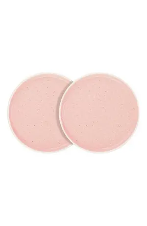 STONE + LAIN Elena Stoneware 4-piece Salad Plate Set - Pink