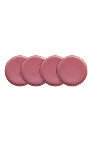 STONE + LAIN Tom Stoneware 4-piece Dinner Plate Set - Pink White