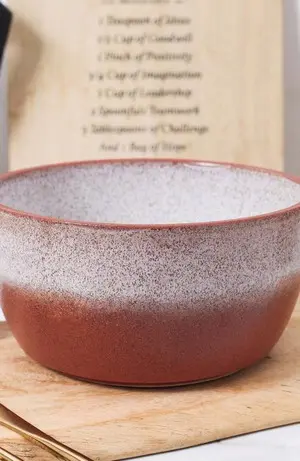 STONE + LAIN Vince Stoneware 4-piece Bowl Set - Red
