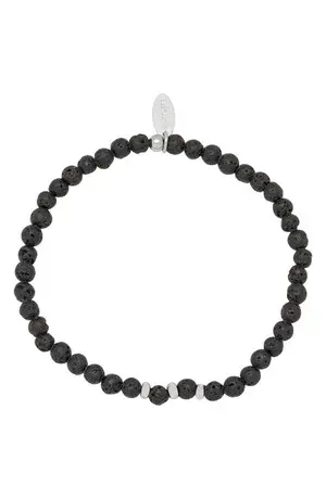 Estée Lauder Beaded Stretch Bracelet - Silver/gold