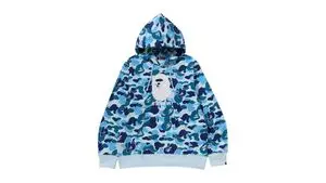 A BATHING APE Abc Camo Pullover Hoodie - Blue