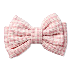 SCUNCI Tweed Bow Barrette - One-color