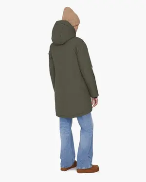 QUARTZ CO. Genia Hooded Down Winter Jacket - Olive
