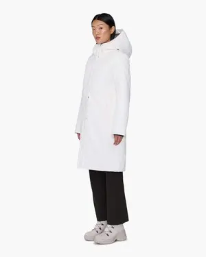 QUARTZ CO. Fermont Hooded Down Winter Jacket - Ivory