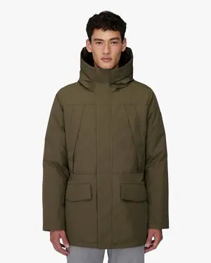 QUARTZ CO. Grant | Hooded Down Winter Jacket - Sage