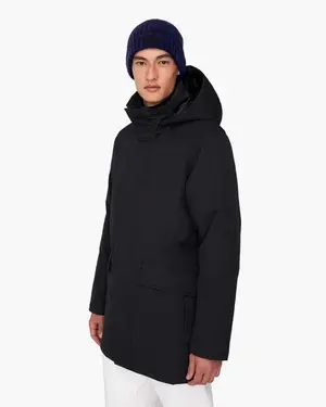 QUARTZ CO. Champlain Hooded Down Jacket - Black