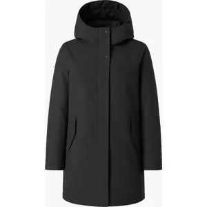 QUARTZ CO. Heidi Hooded Down Winter Jacket - Black