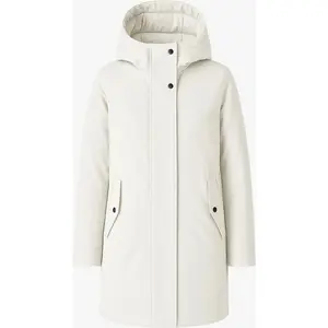 QUARTZ CO. Heidi Hooded Down Winter Jacket - Ivory