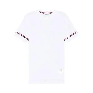 Thom Browne Cotton Waffle Rib Cuff Tee