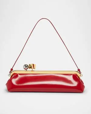 Jacquemus La Pochette Salon Leather Shoulder Bag - Red