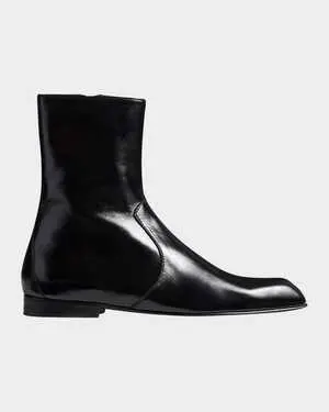 Khaite Colt Leather Ankle Boots