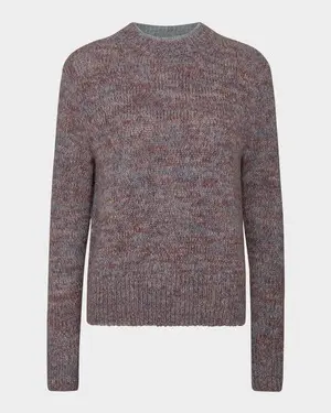 Vince Marled Crewneck Sweater - Cognac Com