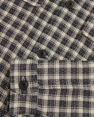 REISS Apos;s Ribona Woven Check Twin Pocket Overshirt - Ribonanavy